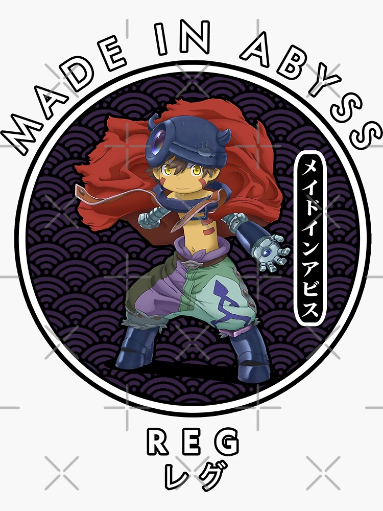 "MADE IN ABYSS - REG" Sticker for Sale by TRIANGLEDOWN | Redbubble