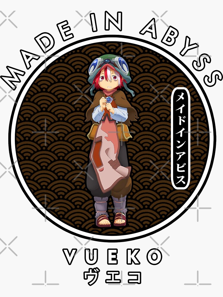 "MADE IN ABYSS - VUEKO" Sticker for Sale by TRIANGLEDOWN | Redbubble