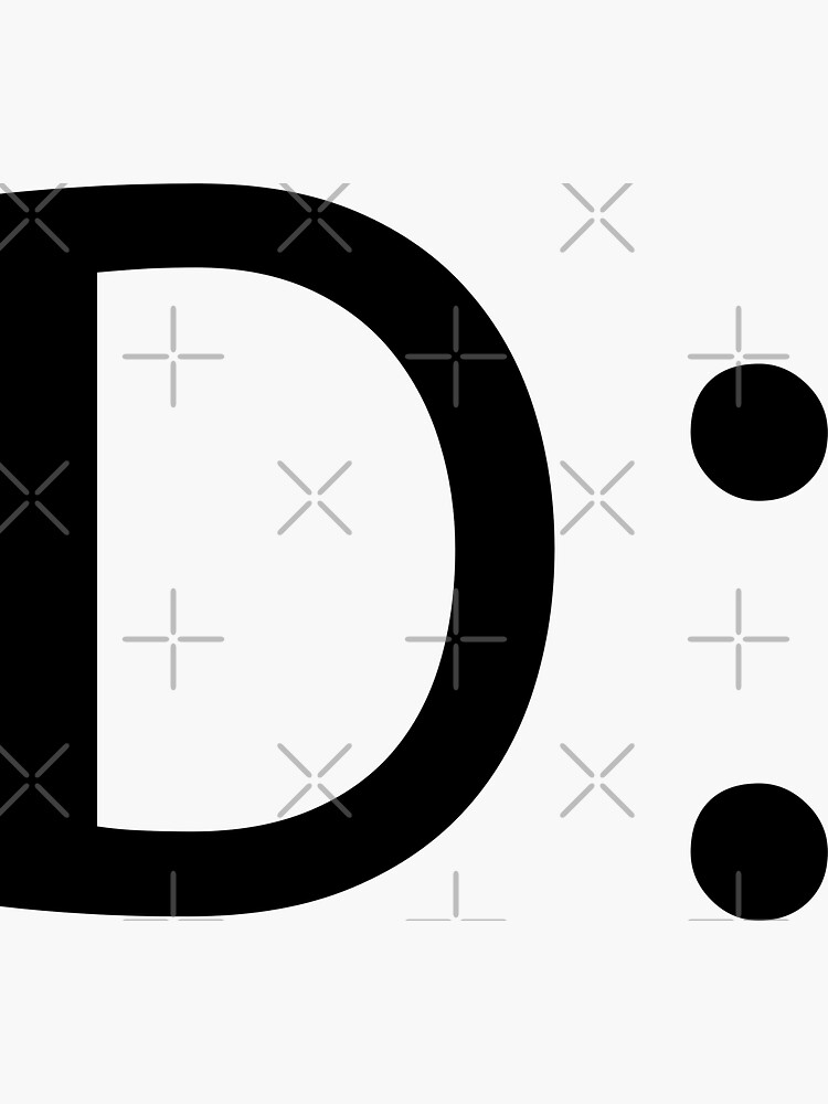 "The Original D: Emoji" Sticker for Sale by Vallagard | Redbubble