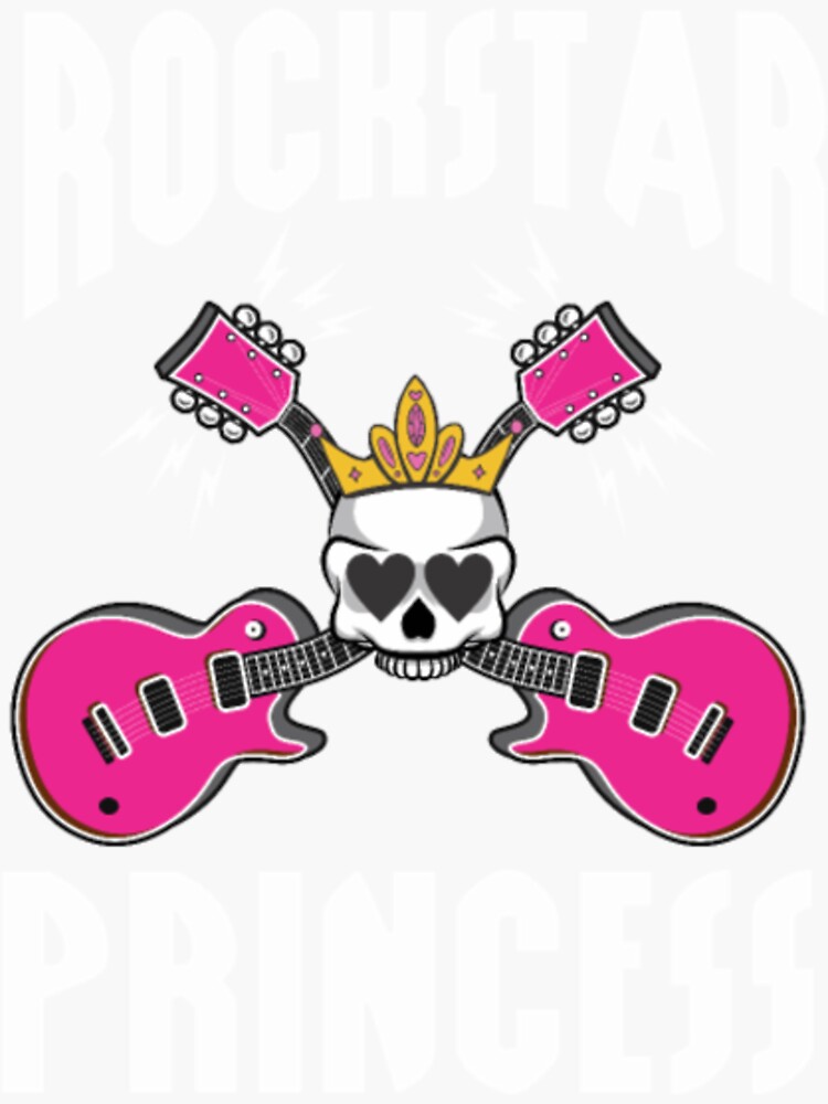 "Rockstar princess girl child birthday motto" Sticker for Sale by ...