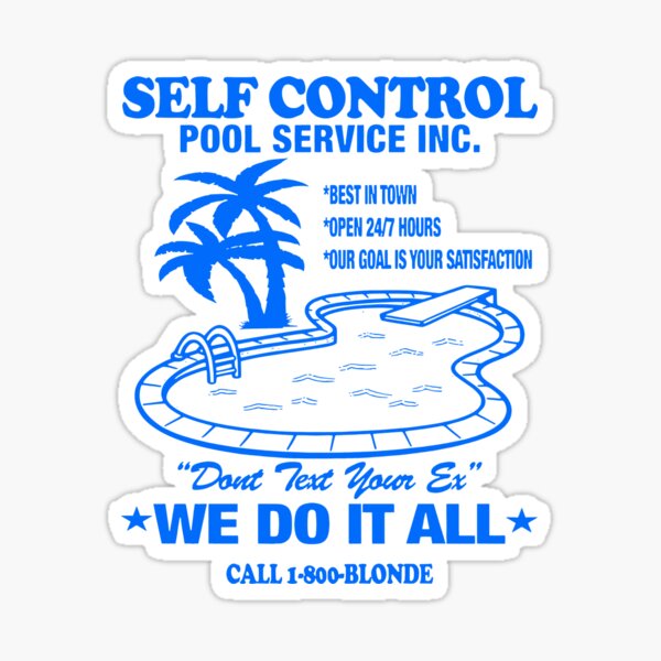 "Frank Ocean Self Control" Sticker for Sale by PegeenWarm | Redbubble