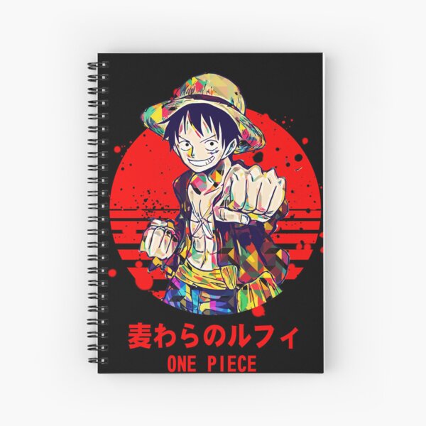 "monkey d luffy one piece" Spiral Notebook for Sale by Wibukebab ...