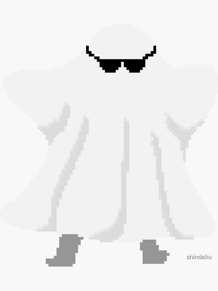 "Dancing Ghost in Sunglasses" Sticker for Sale by shindeku | Redbubble