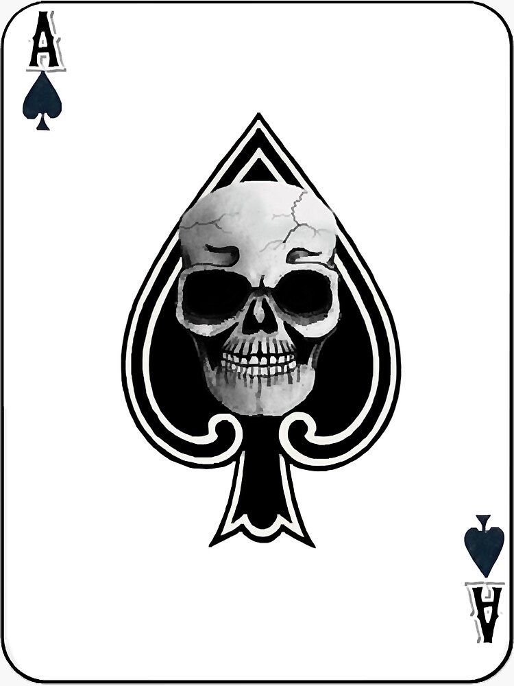 "Skeleton Aces " Sticker for Sale by RobertWal90229 | Redbubble