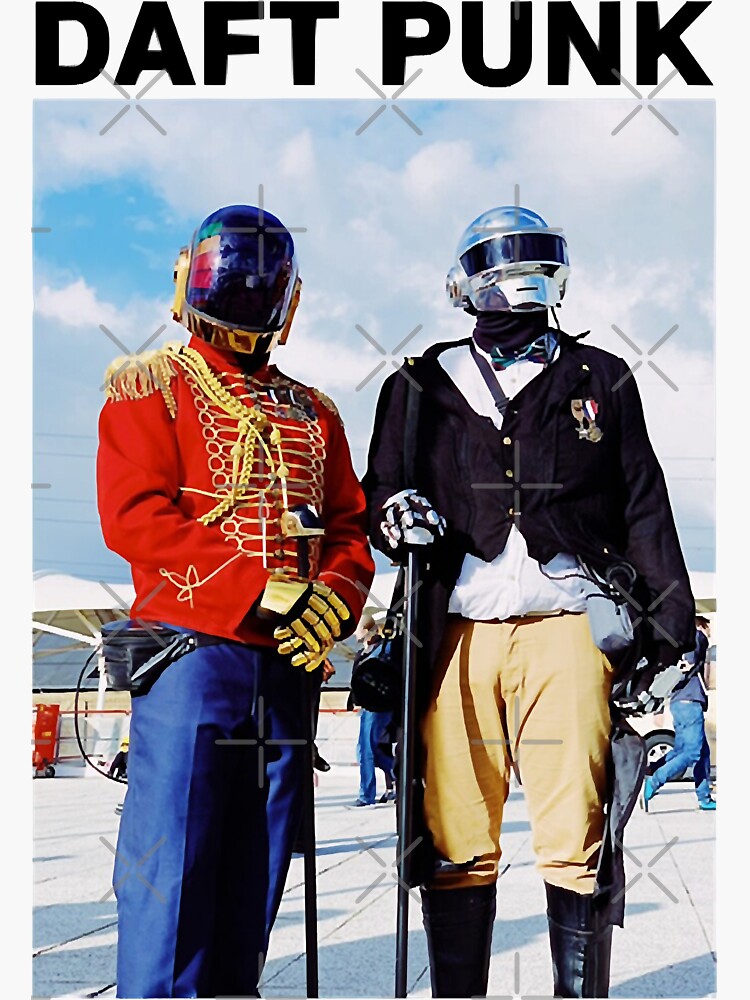 "Day Gift Punk French Daft Electronic Music Duo Cool Gifts" Sticker for ...