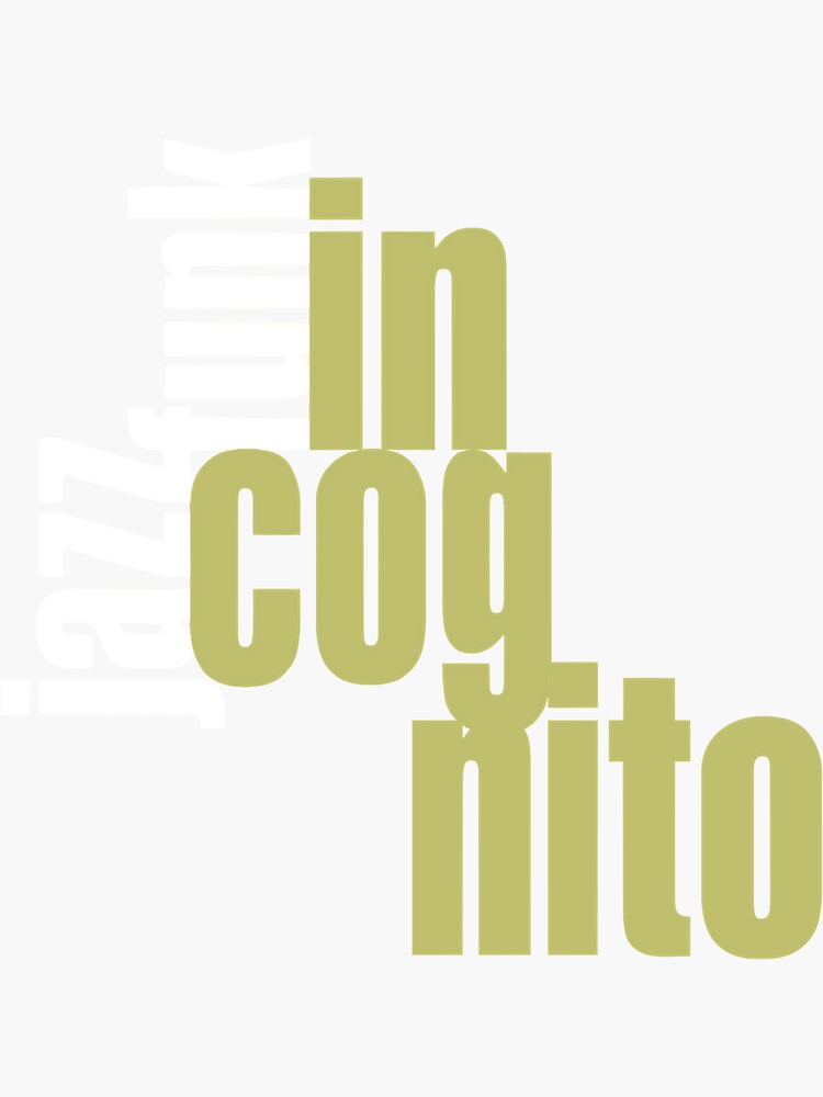 "Incognito" Sticker for Sale by MarciaMonchilov | Redbubble