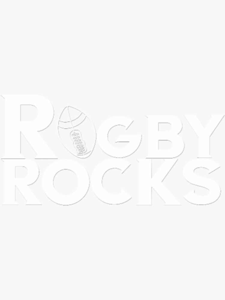 "Rugby Rocks Rugby" Sticker for Sale by CesaNion | Redbubble
