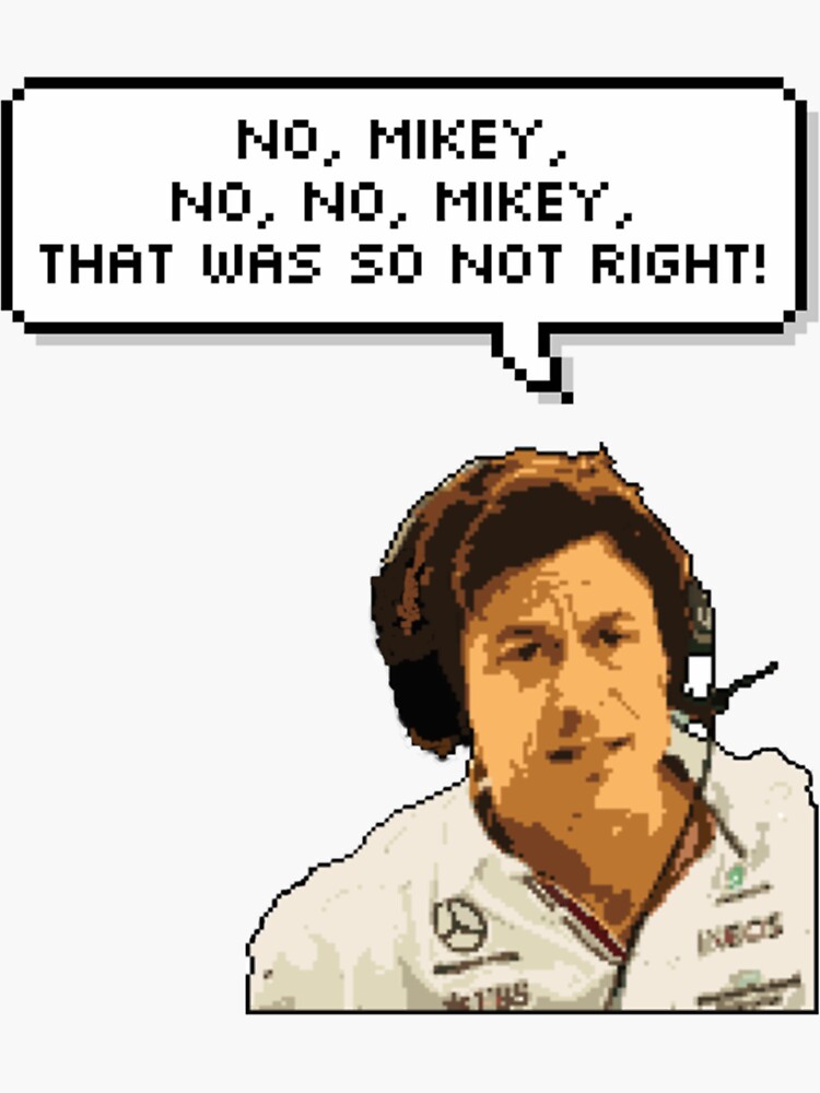 "Toto Wolff - No Mikey no no Mikey that was not so right pixel art ...