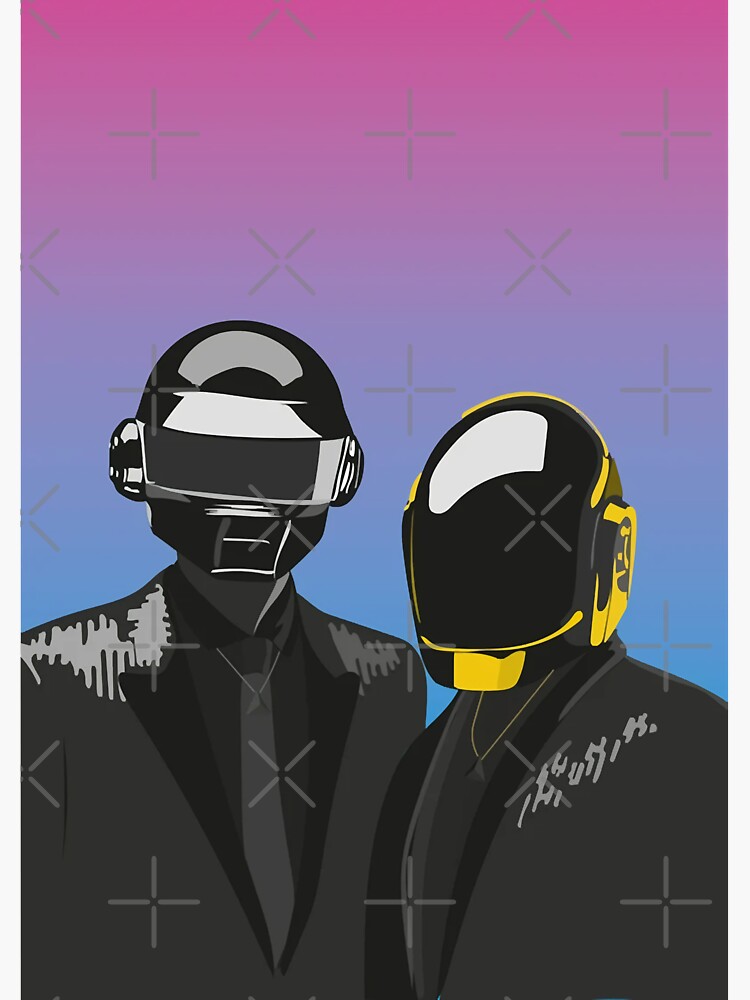 "Men Women Punk French Daft Electronic Music Duo Graphic For Fans ...