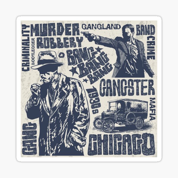 "Gangster" Sticker by traumfaenger | Redbubble