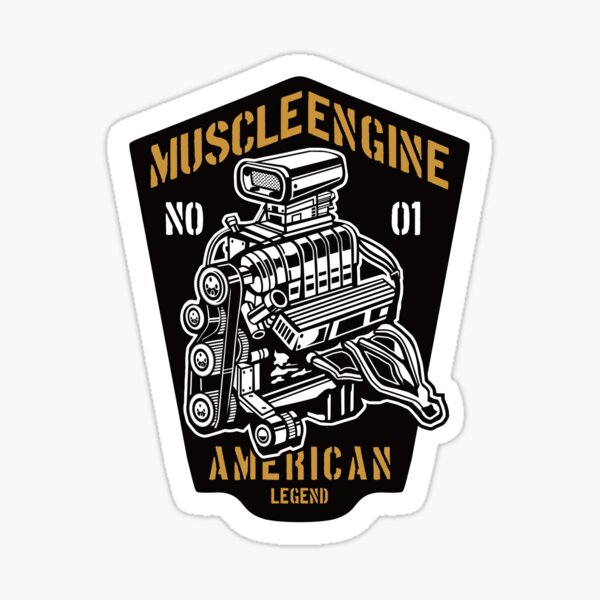 " Muscle Engine " Sticker for Sale by kiRitoshi | Redbubble