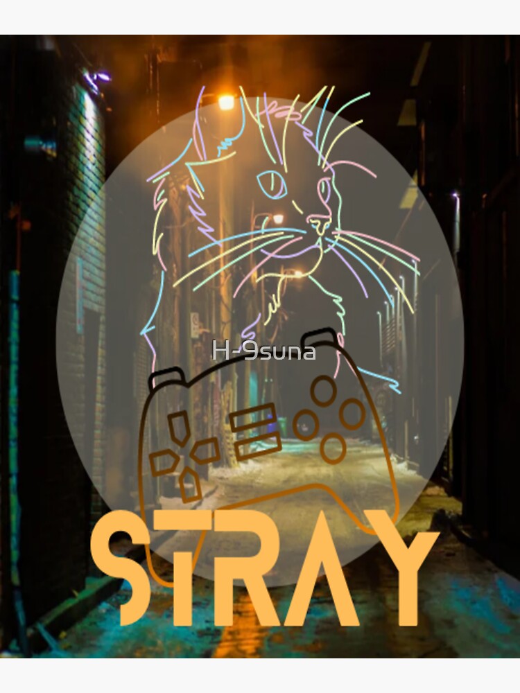 "stray game logo design" Sticker for Sale by H-9suna | Redbubble