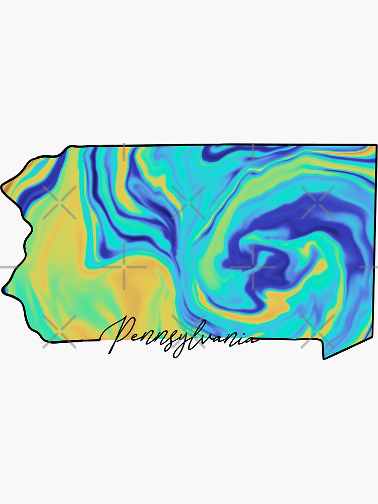 "Pennsylvania " Sticker for Sale by brooklynncm | Redbubble