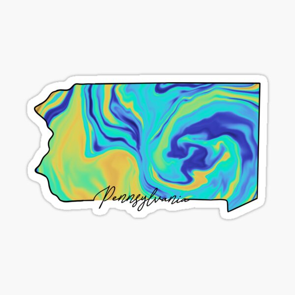 "Pennsylvania " Sticker for Sale by brooklynncm | Redbubble