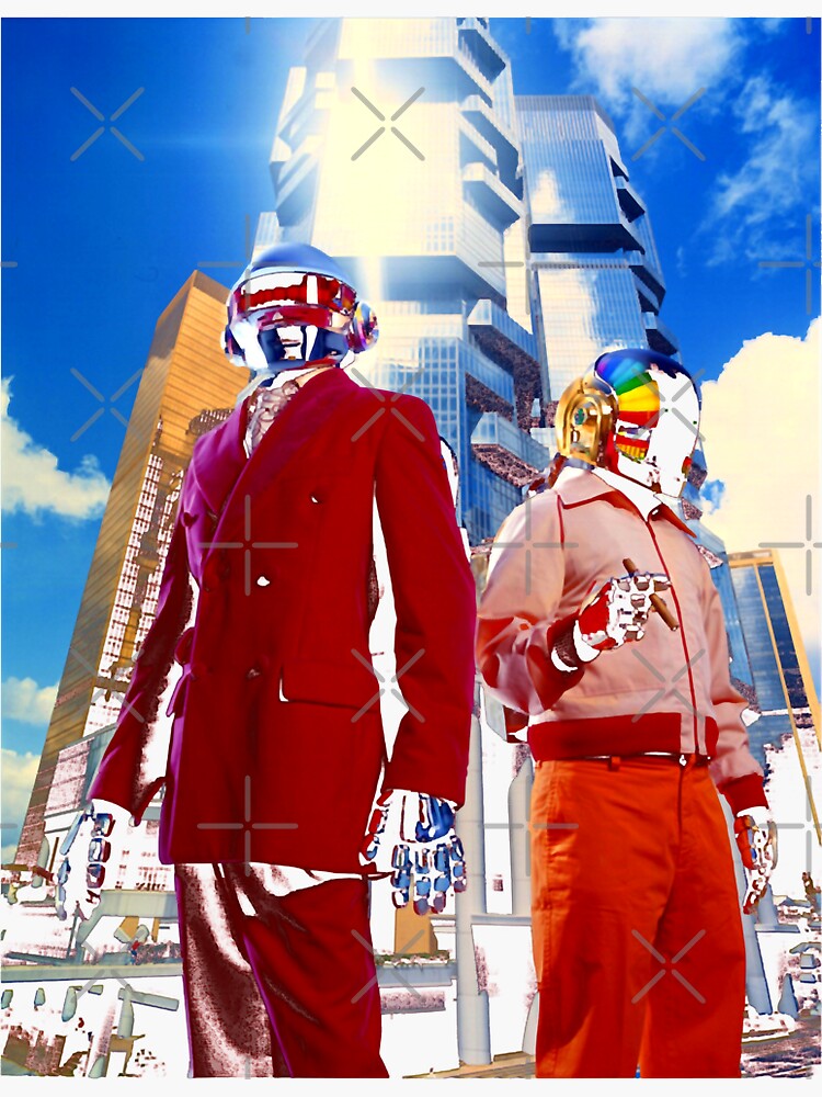 "People Call Me French Daft House Music Punk Retro Vintage" Sticker for ...