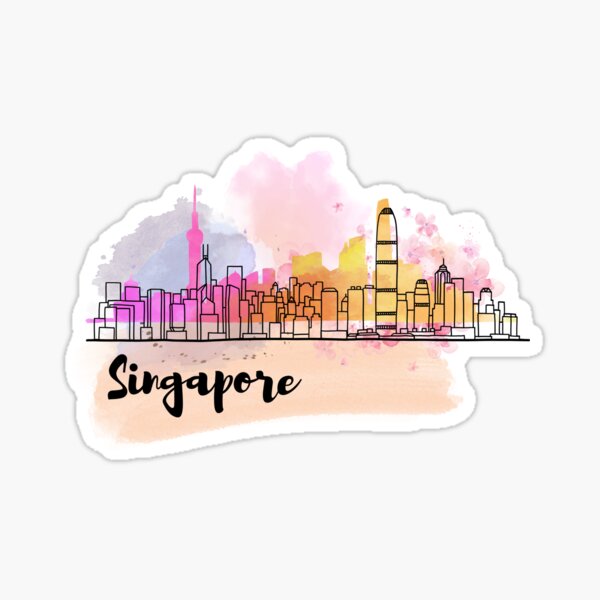 "Singapore Travel" Sticker for Sale by GodoDesign | Redbubble