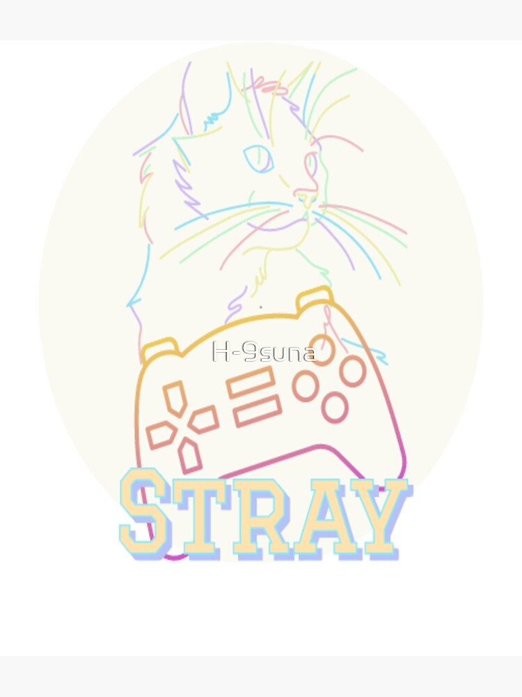 "stray game logo png design" Poster for Sale by H-9suna | Redbubble
