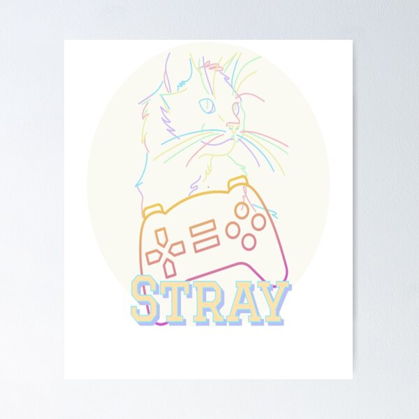 "stray game logo png design" Poster by H-9suna | Redbubble