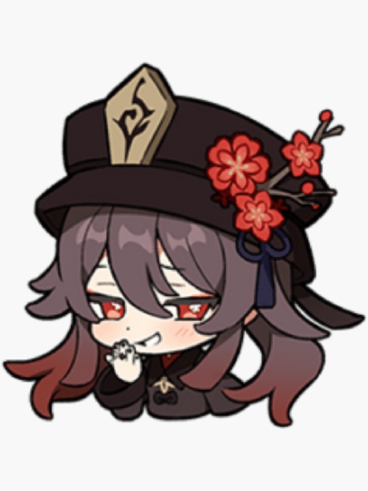 "Genshin Impact- Chibi Hutao " Sticker for Sale by sukisoup | Redbubble