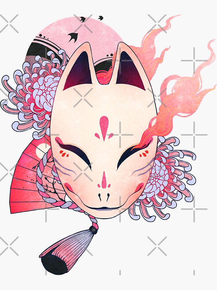 "Natural Fox Intelligent Creature Haunting Magic Pink Kitsune Gift For ...