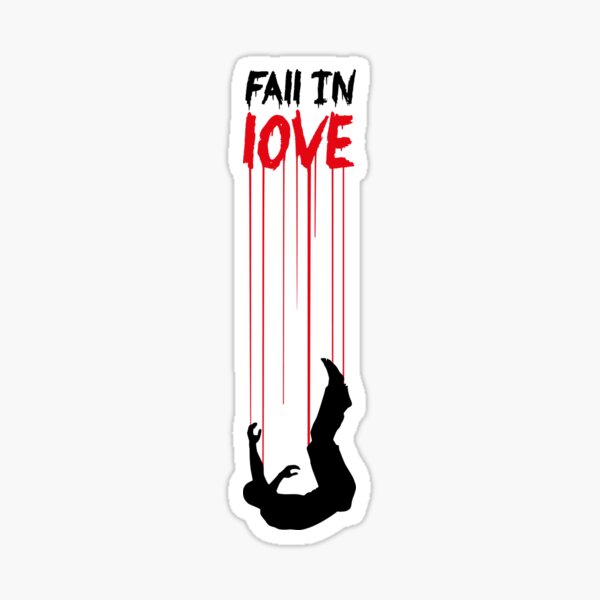 "Fall in Love" Sticker for Sale by PKD11011 | Redbubble