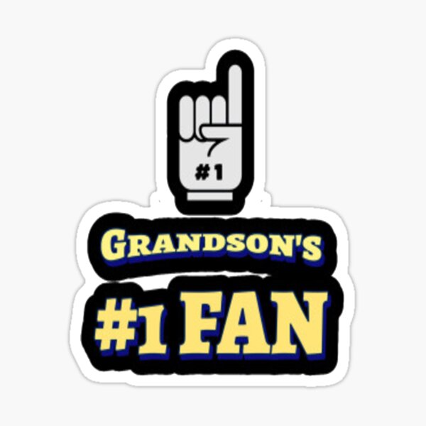 "Grandson's number 1" Sticker for Sale by MaryMaster | Redbubble