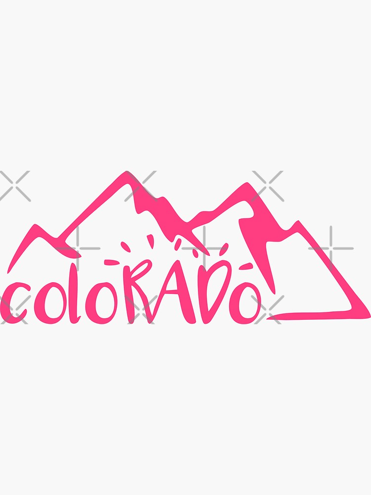 "Colorado day Pink " Sticker for Sale by Art-by-Rohan | Redbubble