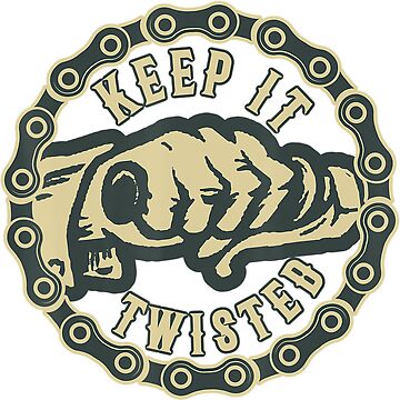 "Keep It Twisted Motorcycle" Sticker for Sale by thesmokeydogs | Redbubble