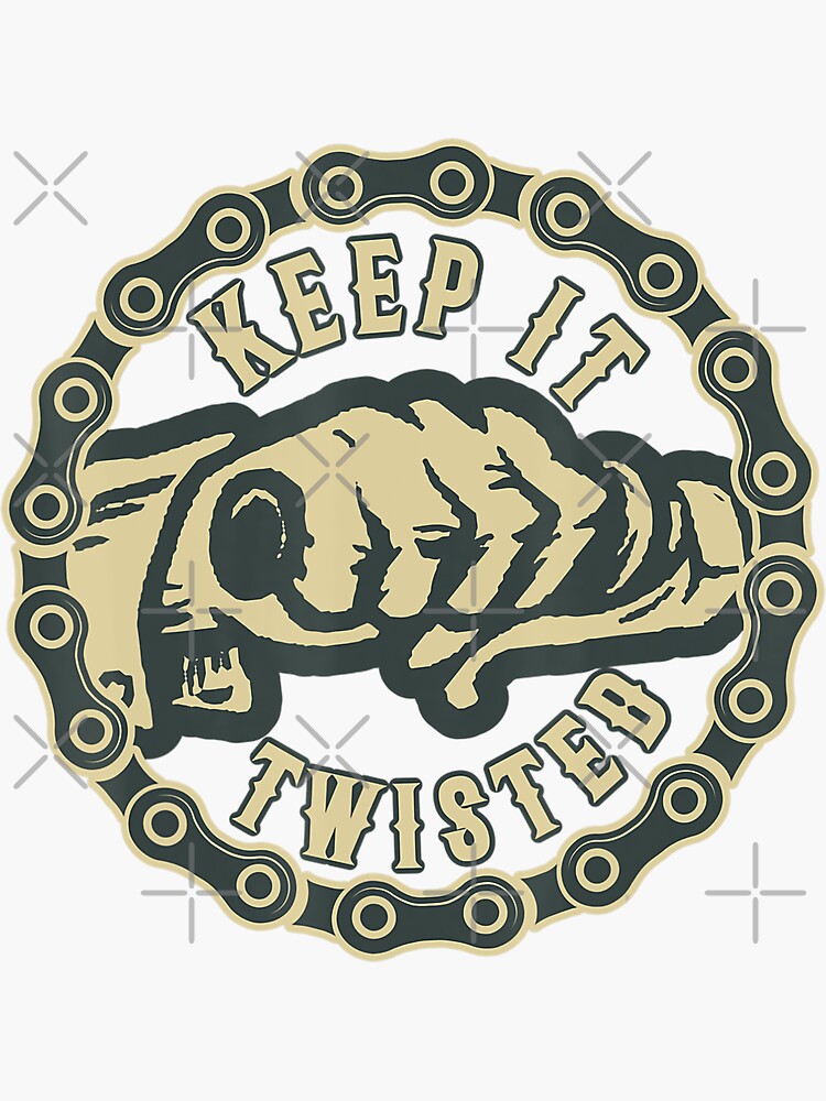 "Keep It Twisted Motorcycle" Sticker for Sale by thesmokeydogs | Redbubble