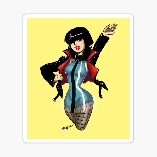 "Indie Rock Chick Ko" Sticker for Sale by AnasuiJolyne | Redbubble