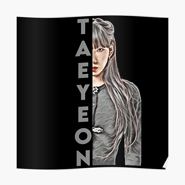 "Taeyeon Half-Sketchy Graphic " Poster for Sale by AliffStudio | Redbubble