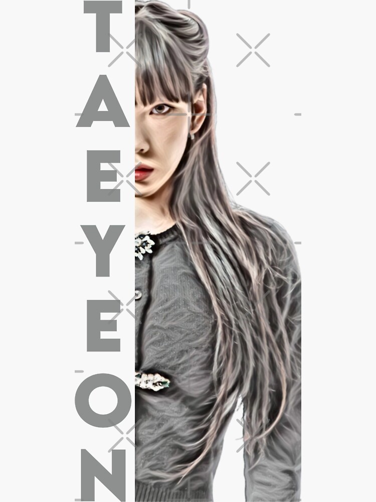 "Taeyeon Half-Sketchy Graphic " Sticker for Sale by AliffStudio | Redbubble