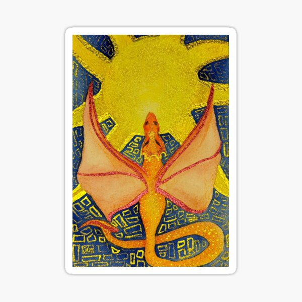 "Solar Dragon" Sticker for Sale by JHamofBham | Redbubble