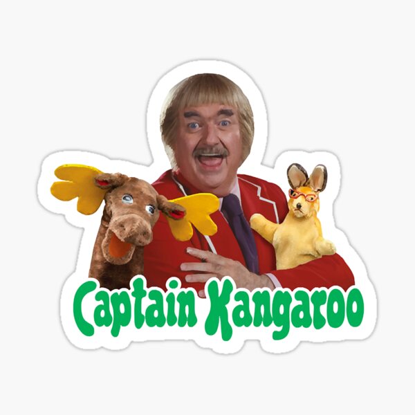 "Captain Kangaroo " Sticker for Sale by AngelGuti34087 | Redbubble
