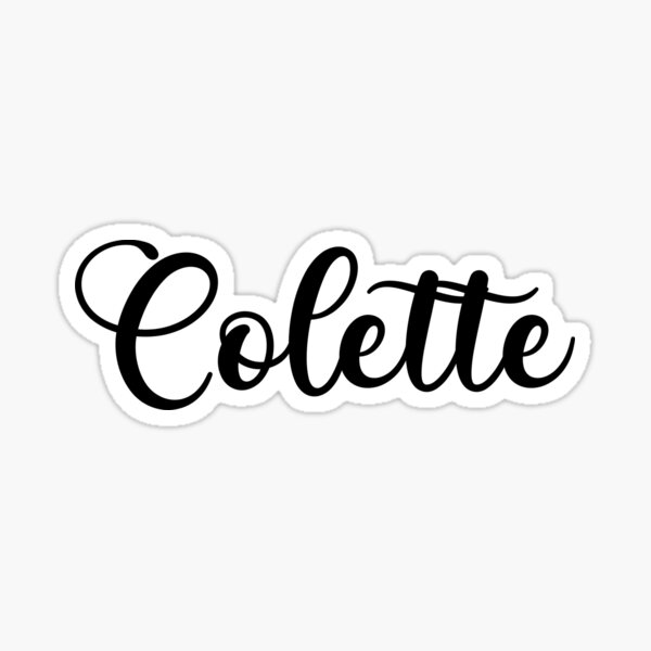 "Colette Name - Handwritten Calligraphy" Sticker for Sale by ...