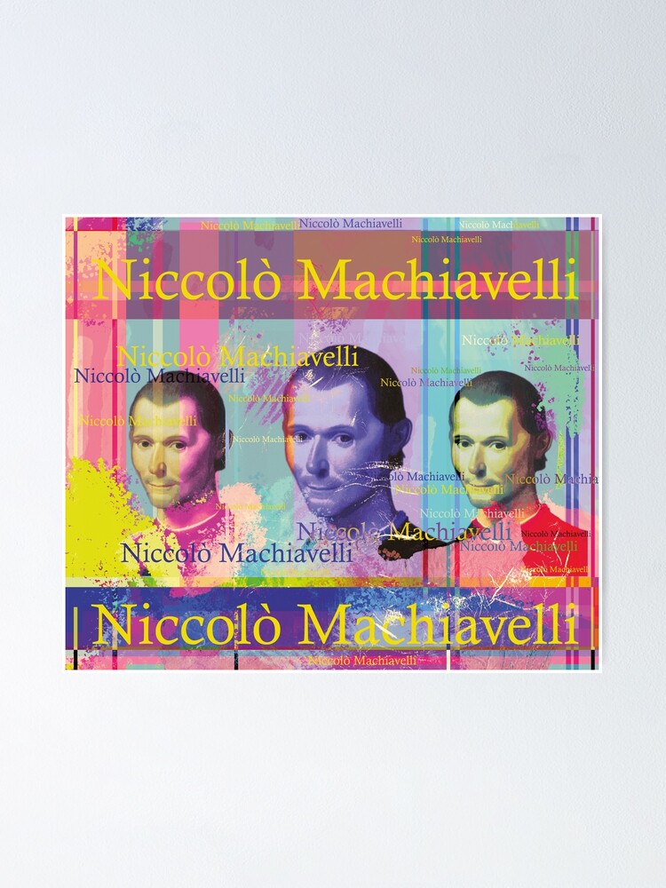Póster «hermoso retrato de Niccolo Machiavelli, famoso filósofo y ...