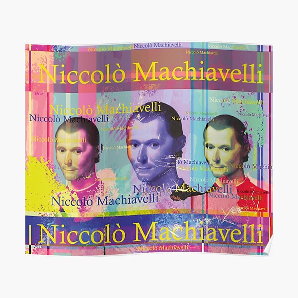 Póster «hermoso retrato de Niccolo Machiavelli, famoso filósofo y ...