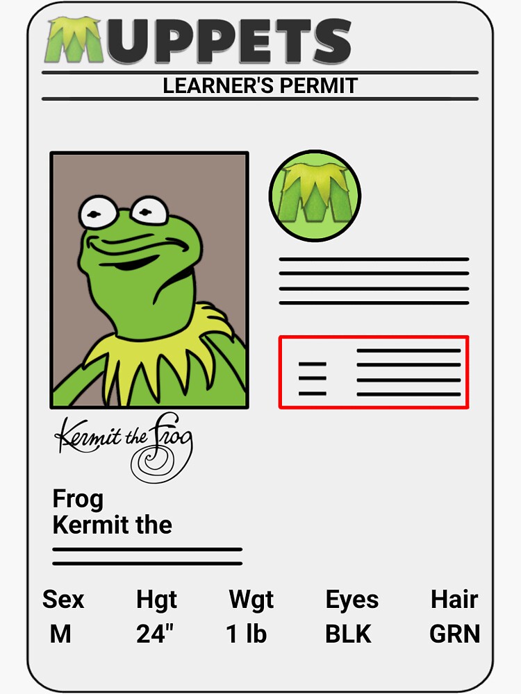 "Permit the Frog" Sticker for Sale by ShadySketches | Redbubble