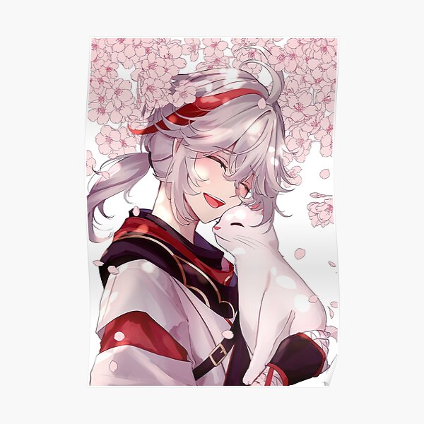 "Kaedehara Kazuha Genshin Impact" Poster for Sale by fukumono | Redbubble