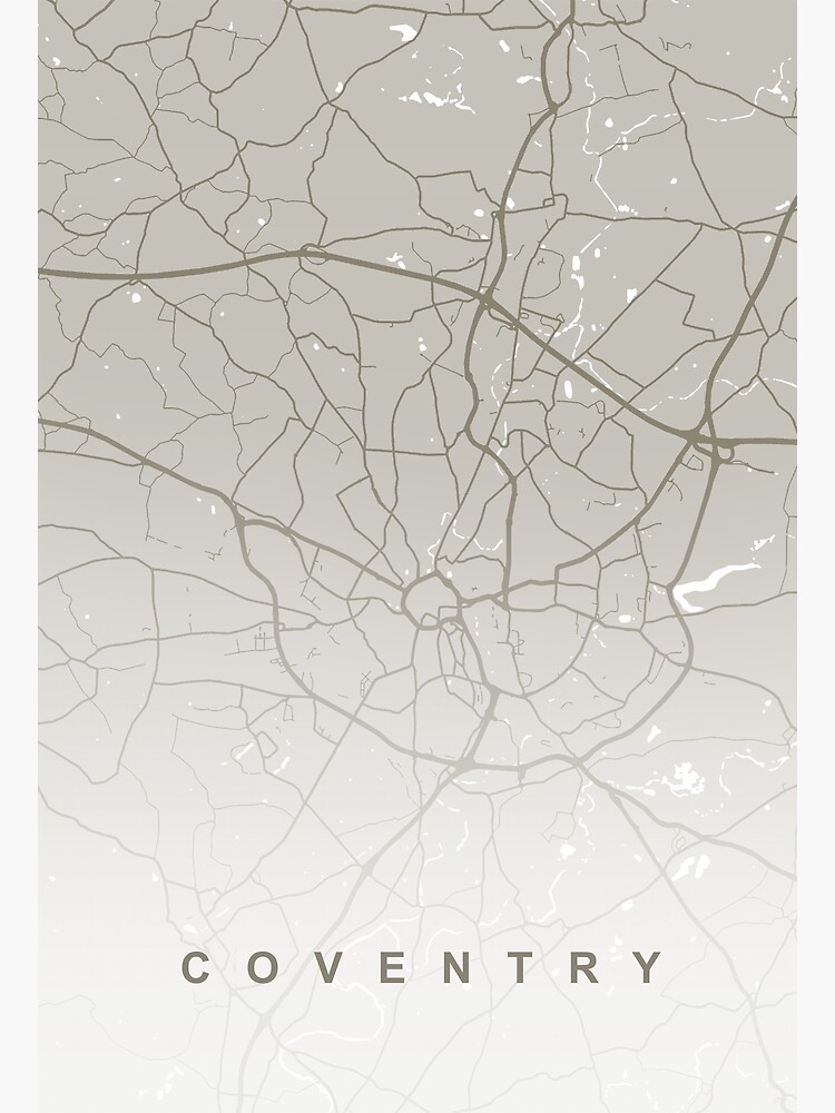 "Coventry Map Art" Poster for Sale by artymaps | Redbubble