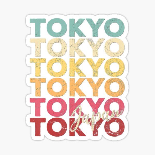 "Retro Tokyo Men Women Kids Japan Japanese Vintage" Sticker for Sale by ...