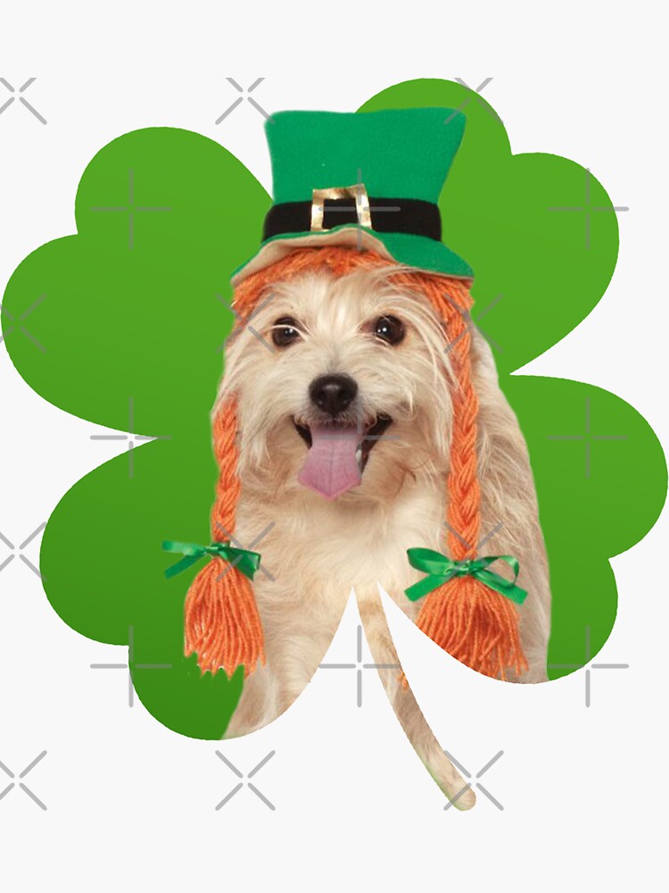 "Doggo Stickers: Irish Pupper" Sticker by Elisecv | Redbubble