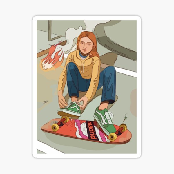 "MAX - STRANGER THINGS DIGITAL ART " Sticker for Sale by ...