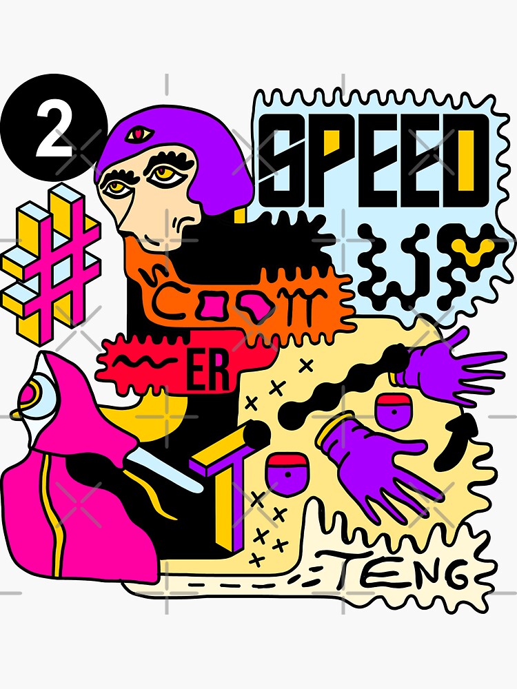 "Speed up; 2T Scooterist" Sticker for Sale by FariedDjanoear | Redbubble