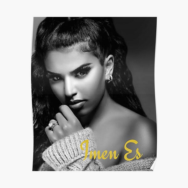 "Imen Es noir et blanc doré création originale " Poster for Sale by ...