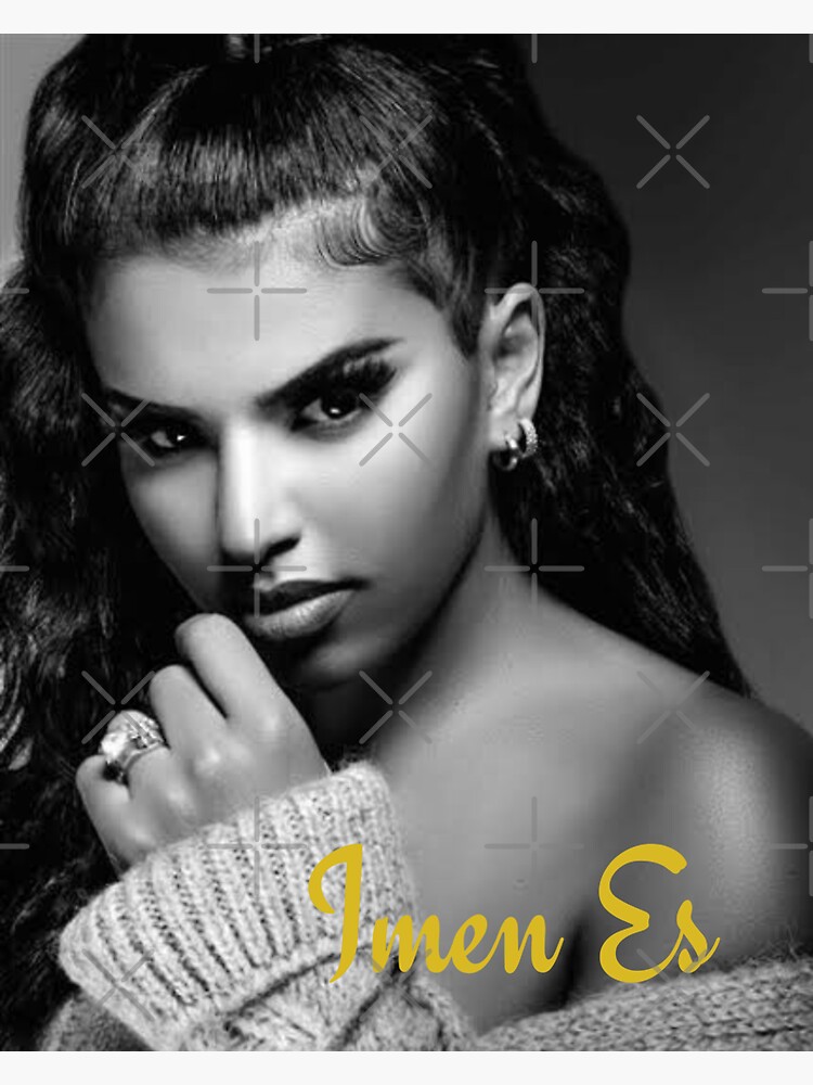 "Imen Es noir et blanc doré création originale " Sticker for Sale by ...