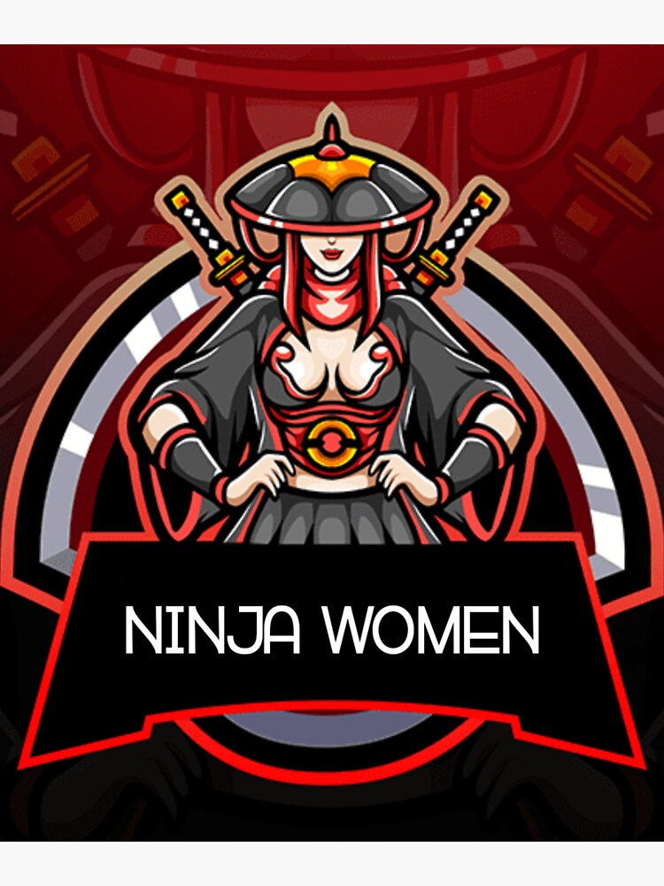 "Ninja Woman Warrior" Sticker for Sale by Mr-Tester | Redbubble