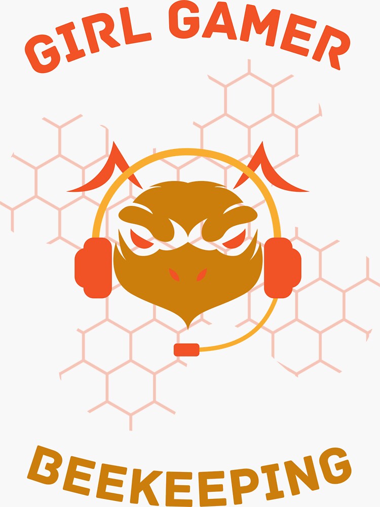 "Girl gamer beekeeping - cute bee" Sticker for Sale by nadadjeddi ...