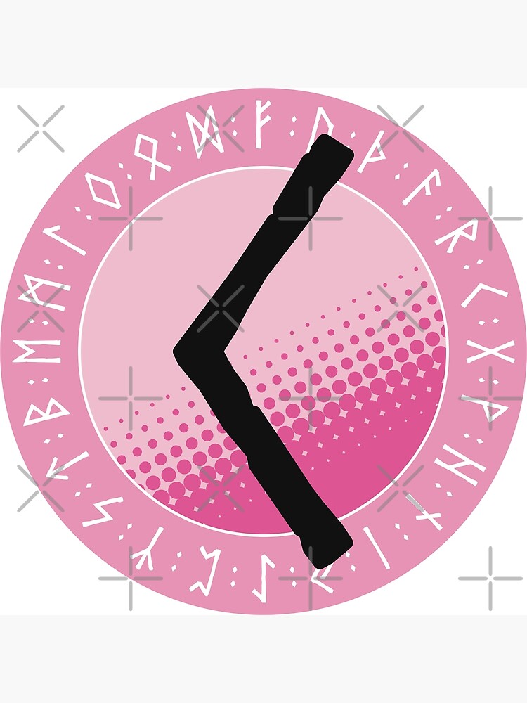 "Kenaz (Fire) - Viking Runes and Runic Symbols" Poster for Sale by ...