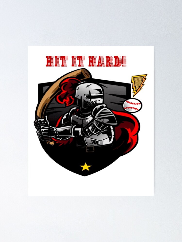 "Hit It Hard" Poster for Sale by Mr-Tester | Redbubble